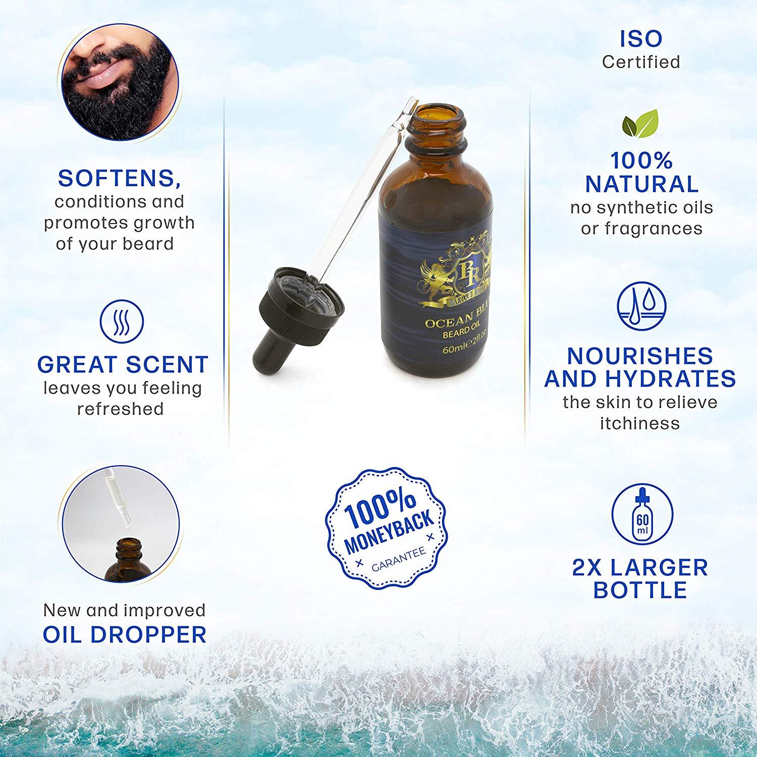 Conditioning and softening Beard Oil for Beard, Mustache or Goatee ...